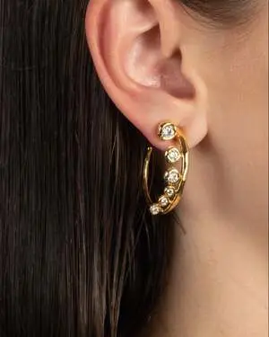 Alexis Bittar Asterales Orb Hoop Earrings