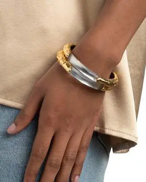 Alexis Bittar Brass Bracelets