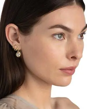 Alexis Bittar Asterales Vine Post Earrings - Gold