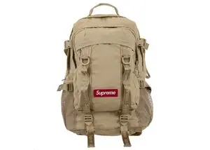 Supreme Logo Backpack Ss26 - Tan
