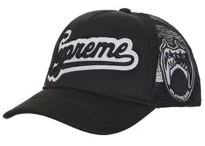 Supreme University Mesh Back 5 Panel Cap - Black