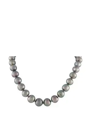 LB EXCLUSIVE 18k White Gold Diamond And Tahitian Pearl Necklace