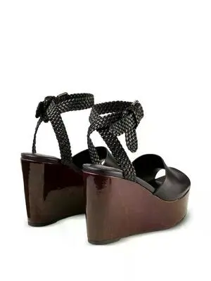 JIMMY CHOO Jori 100 Braided Sandals - Black