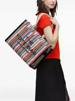Marc Jacobs Stripe Mesh Tote Bag - Red
