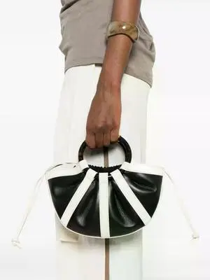 COCCINELLE Leather Tote Bag With Round Handle - Black