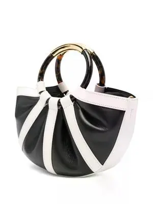 COCCINELLE Leather Tote Bag With Round Handle - Black