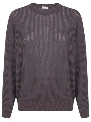 Brunello Cucinelli Round Neck Sweater - Brown
