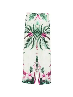 F.R.S FOR RESTLESS SLEEPERS Printed Silk Trousers