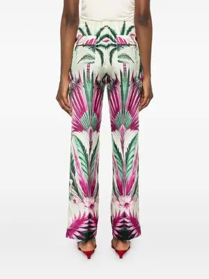 F.R.S FOR RESTLESS SLEEPERS Printed Silk Trousers