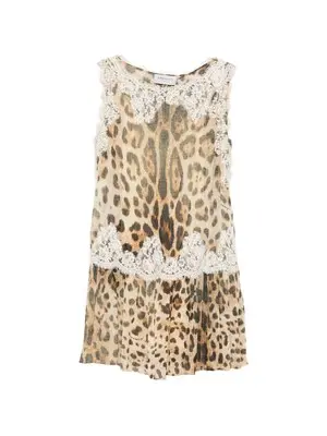 Ermanno Scervino Leopard Print Mini Dress