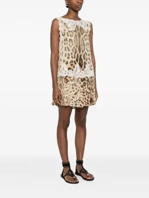 Ermanno Scervino Leopard Print Mini Dress