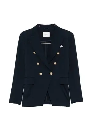 CIRCOLO 1901 Cotton Double-breasted Jacket - Blue