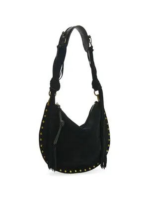 Isabel Marant Étoile Oskan Soft Leather Shoulder Bag - Black
