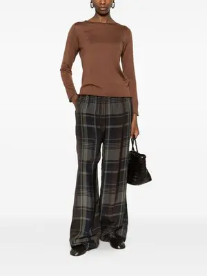 BEYOU Cashmere And Silk Blend Sweater - Brown
