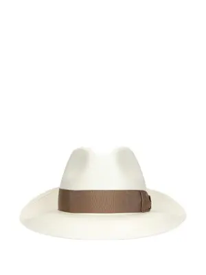 Borsalino Amedeo Raffia Hat - White