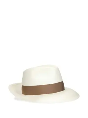 Borsalino Amedeo Raffia Hat - White