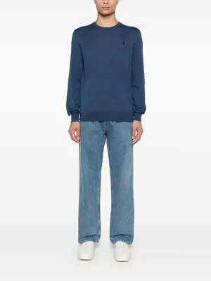 Polo Ralph Lauren Wool Crew Neck Sweater - Blue