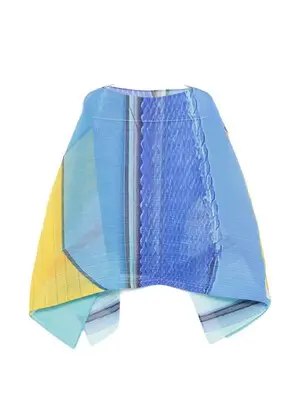 Issey Miyake Madame-t Pleated Stole - Blue