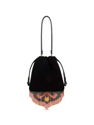 Etro Suede Leather Bucket Bag