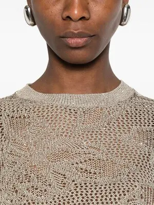 Fabiana Filippi Openwork T-shirt - Green