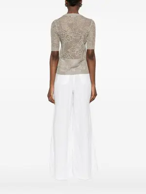 Fabiana Filippi Openwork T-shirt - Green