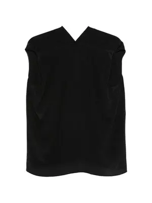 ALYSI Silk Top - Black