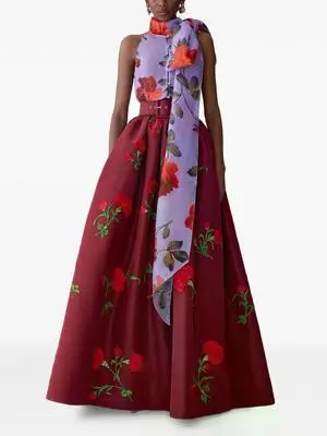Carolina Herrera Embroidered Ball Skirt