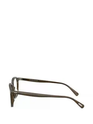 Oliver Spencer Square Frame Eyeglasses - Brown