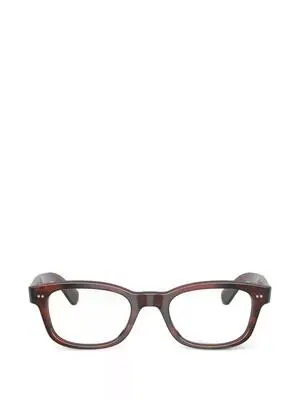 Oliver Spencer Square Frame Eyeglasses - Brown