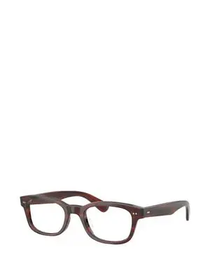 Oliver Spencer Square Frame Eyeglasses - Brown
