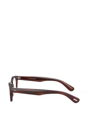 Oliver Spencer Square Frame Eyeglasses - Brown
