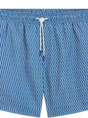 BOSS Printed Swim Shorts - Blue