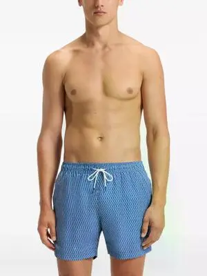 BOSS Printed Swim Shorts - Blue