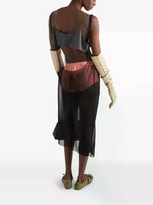 Prada Crepe De Chine Top - Grey