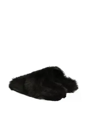 Dolce & Gabbana Shearling Slides