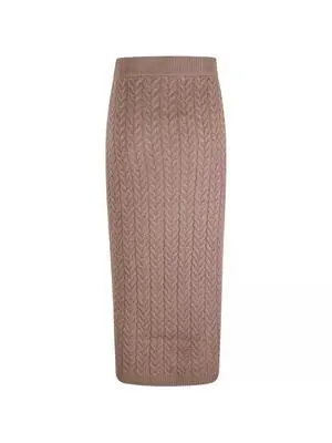 Max Mara Cable-knit Midi Skirt