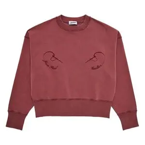 JEAN PAUL GAULTIER Fleece Sweatshirt With Embroidered Details - Red