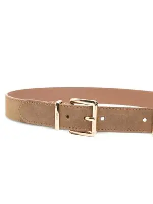 Maje Double-buckle Belt - Neutrals