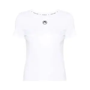 MARINE SERRE Moon Logo Jersey T-shirt - White
