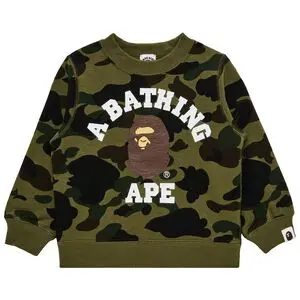 A BATHING APE 1st Camo College Crewneck Sweatshirt