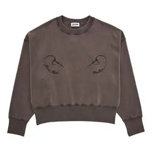 JEAN PAUL GAULTIER Fleece Sweatshirt With Embroidered Details - Grey