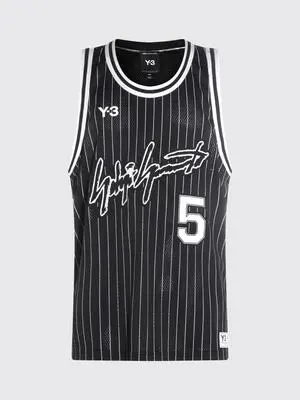 Y3 Sleeveless Jersey With Striped Pattern