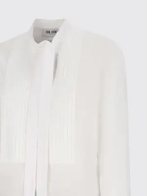 Attico Pleated Detail Shirt Dress