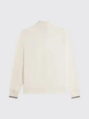 Fred Perry Full Zip Sweatshirt - Ecru