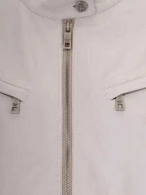 Patrizia Pepe Biker Jacket - White