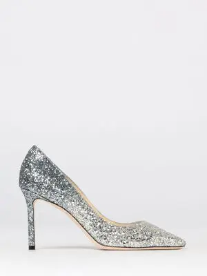 JIMMY CHOO Glitter Pumps - Silver
