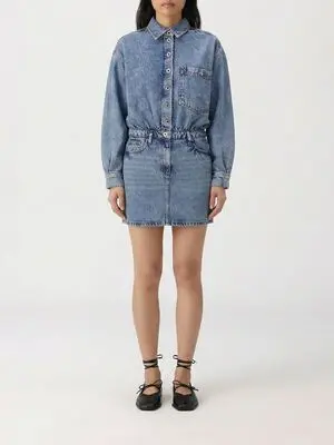 Patrizia Pepe Denim Shirtdress - Blue