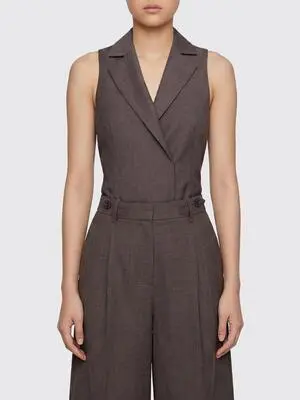 Liu Jo Viscose Blend Bodysuit Vest - Black
