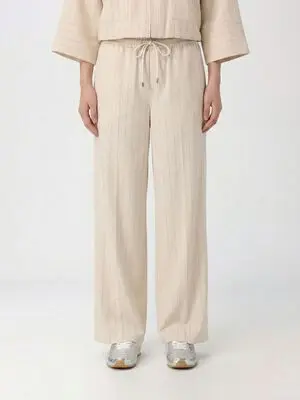 Liu Jo Pinstripe Wide Leg Trousers - Brown