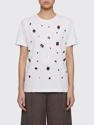 Liu Jo Embroidered Crystal T-shirt